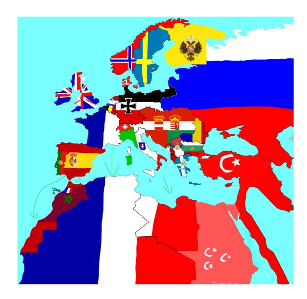 Ww1 flag map. - ibisPaint