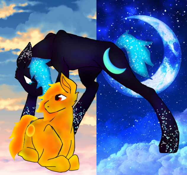 Day and night - ibisPaint