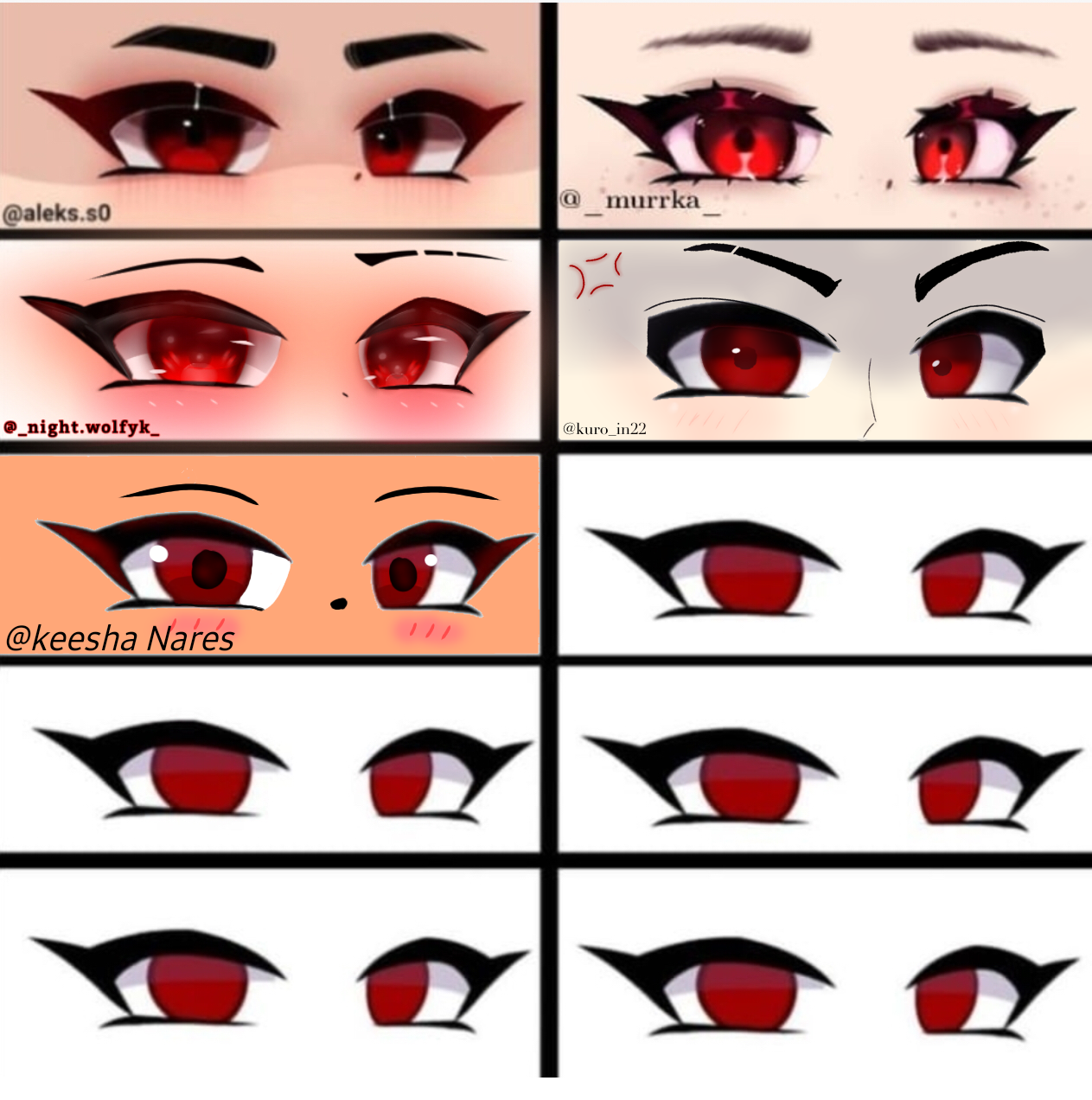 gacha red eye collab. - ibisPaint