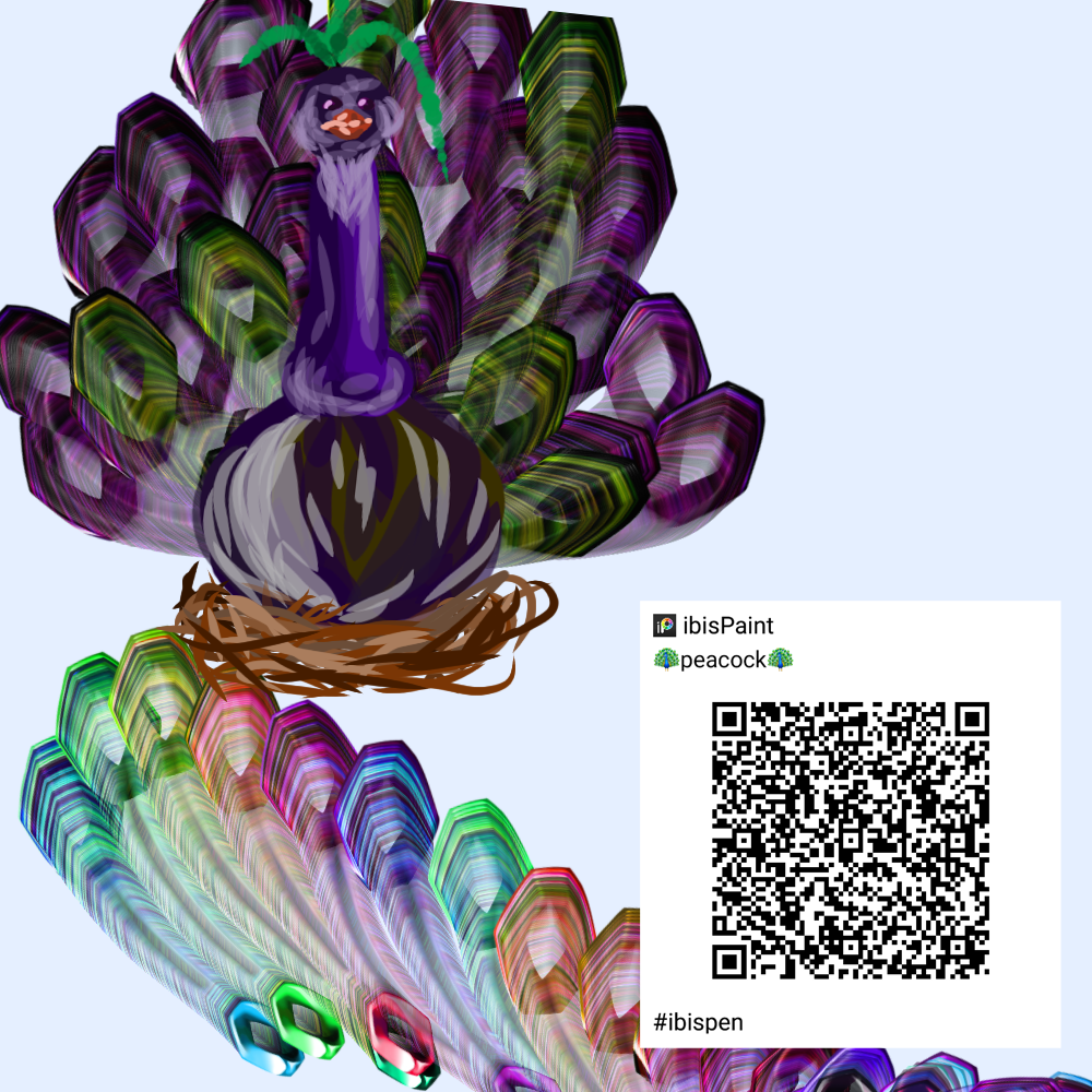 🦚peacock🦚brush🪶 - ibisPaint