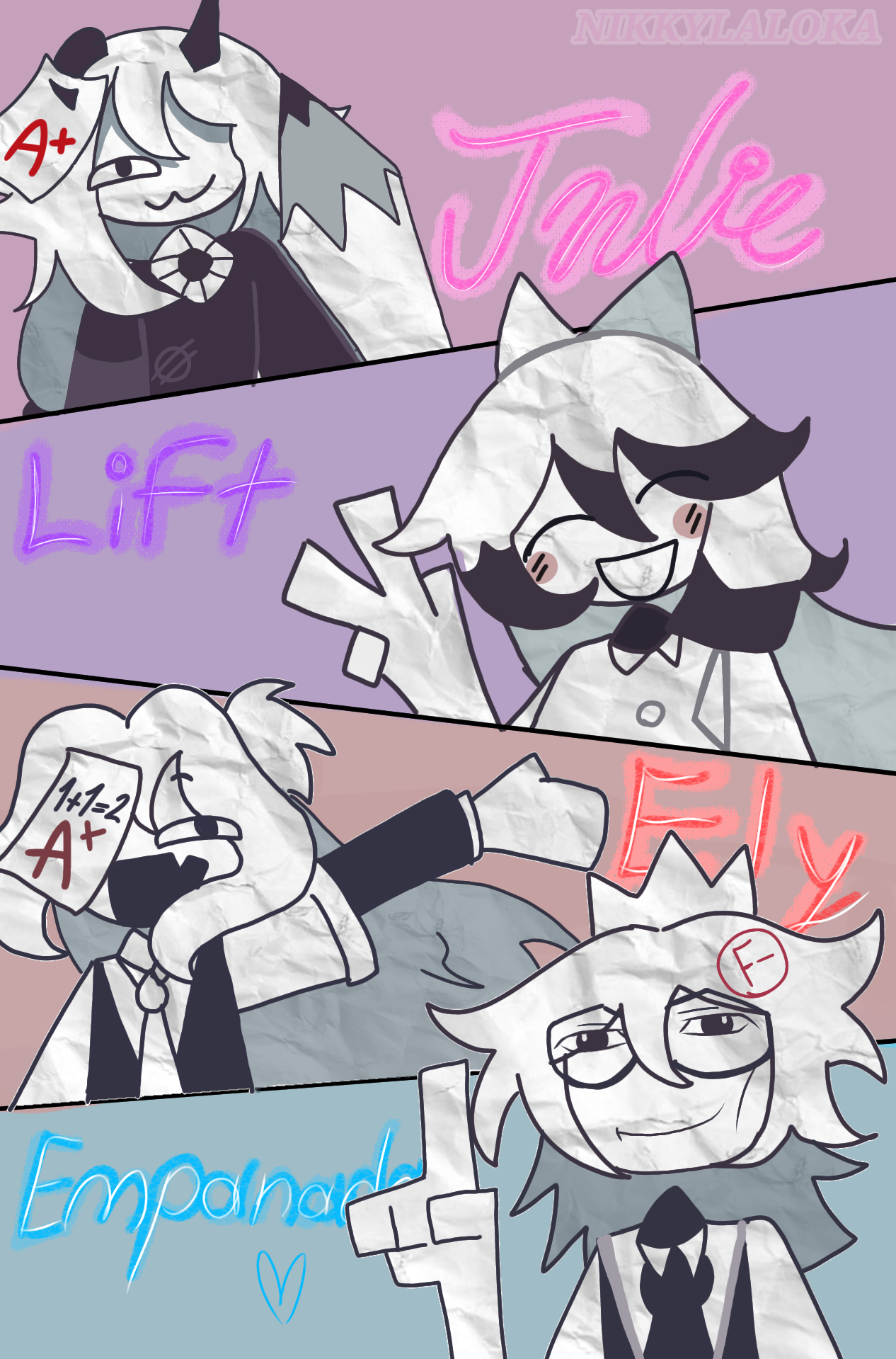 Ely,Julie,lift y empanada - ibisPaint