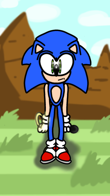 Sonic but Bored... - ibisPaint