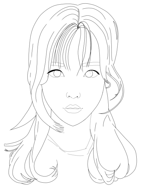 Song Ah Ri Lineart - ibisPaint