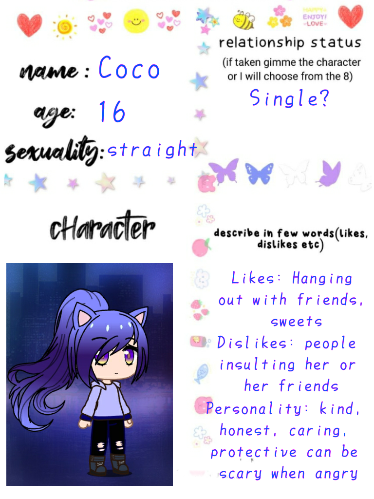 Our summer vacation character info - ibisPaint
