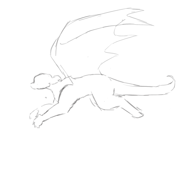 Short dragon running cycle - ibisPaint