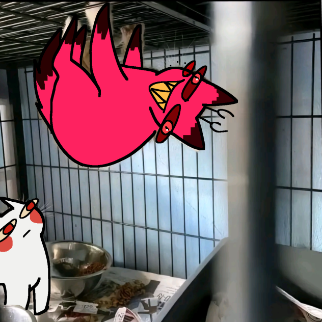 cursed cat Alastor and Luci - ibisPaint