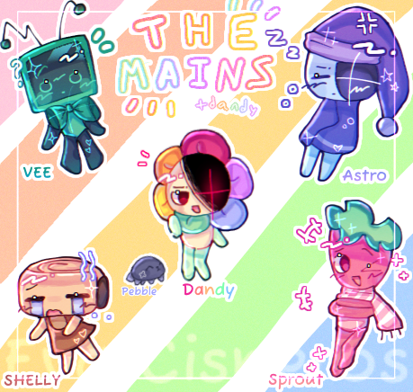 THE MAINS + dandy CHIBI - ibisPaint