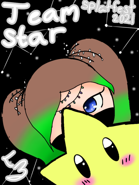Team star vs team mushroom - ibisPaint