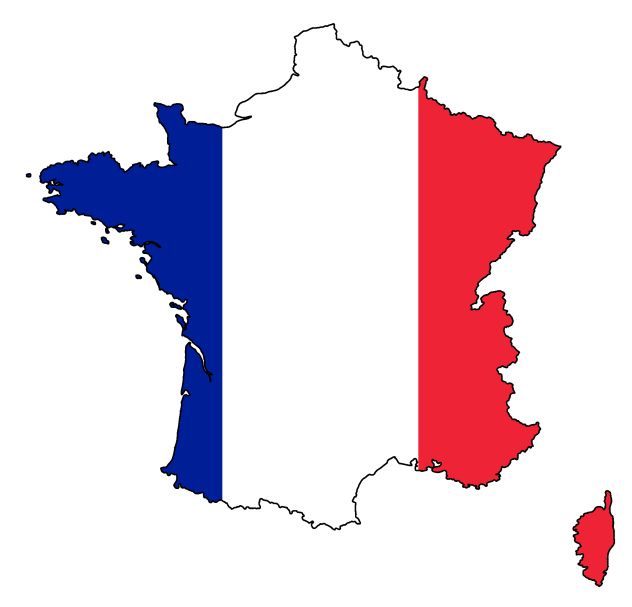 france flag map - ibisPaint