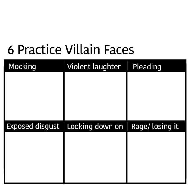 6 practice villain faces - ibisPaint