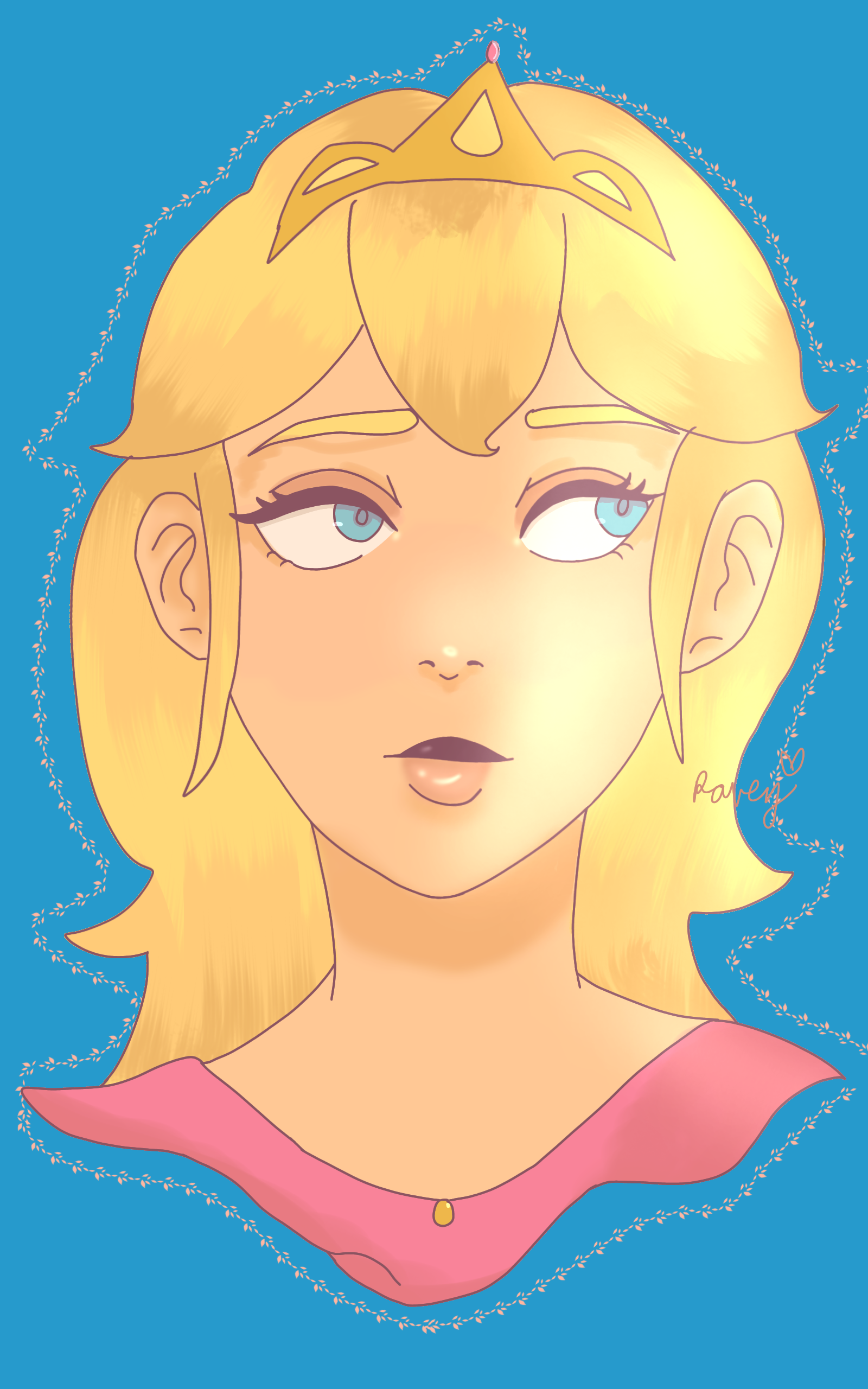 Princess Peach fan art - ibisPaint