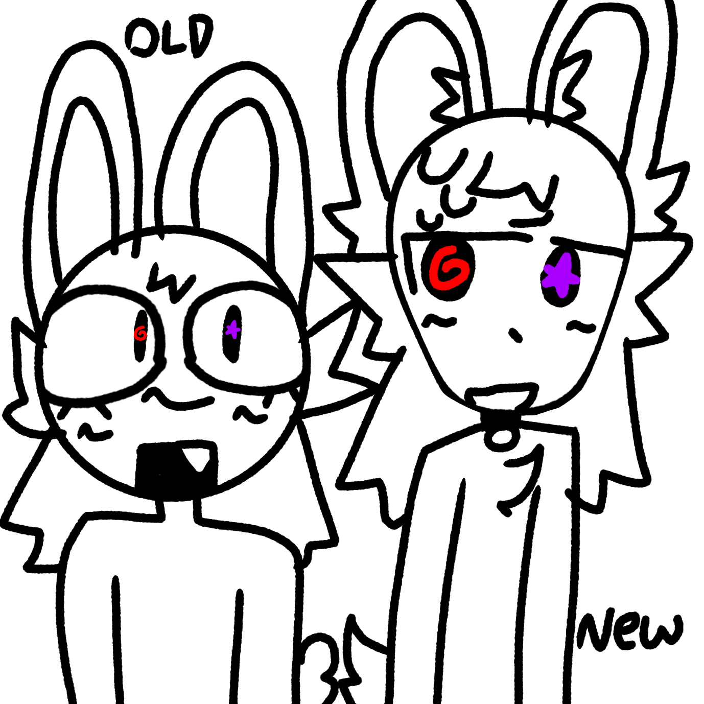 my old oc and my new one - ibisPaint