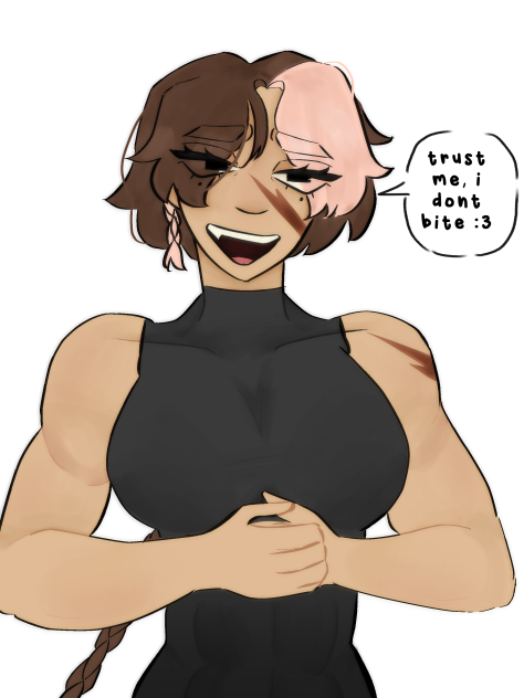 really hot muscle woman - ibisPaint