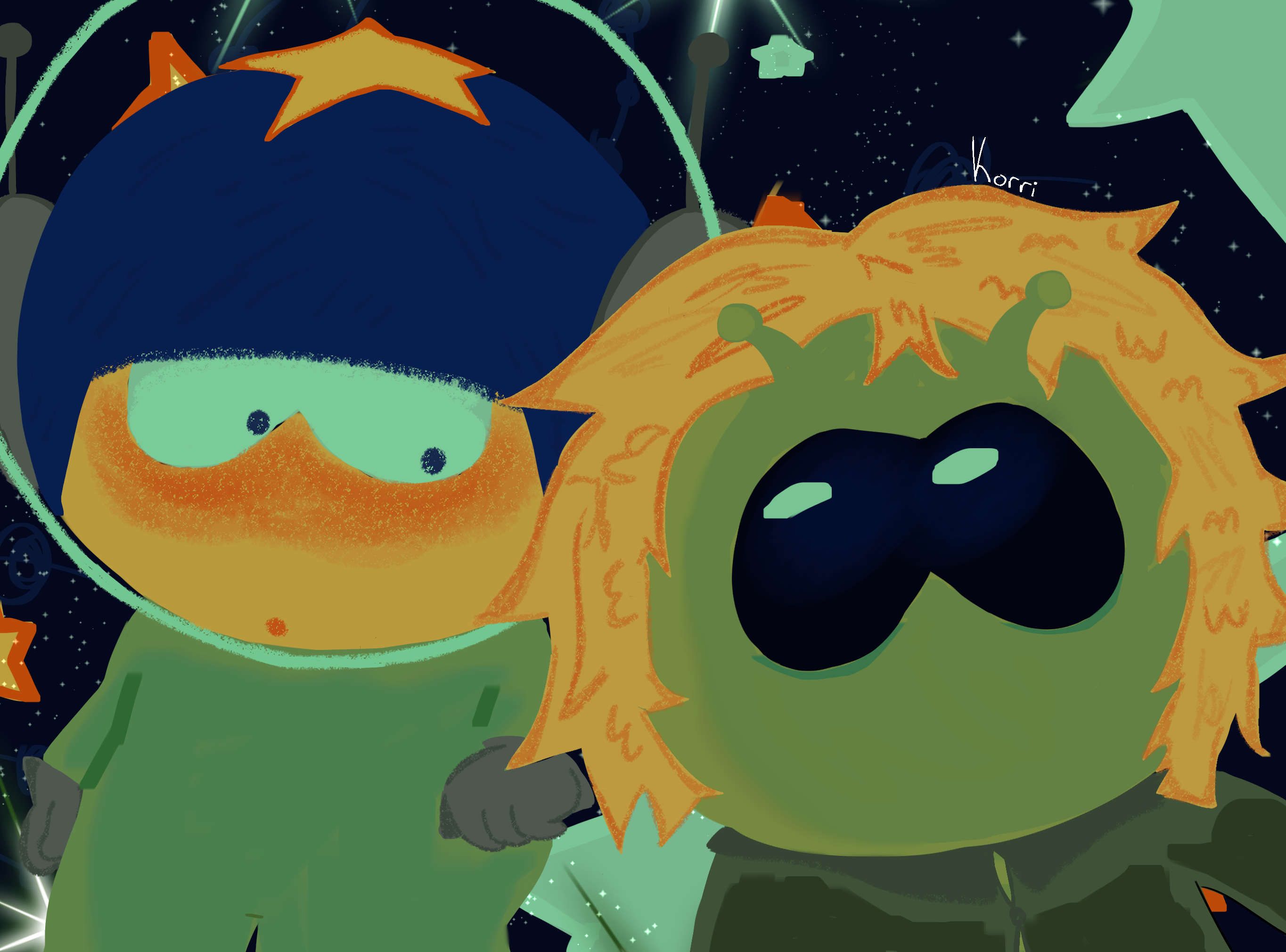 Spaceman Craig and Alien Tweek - ibisPaint