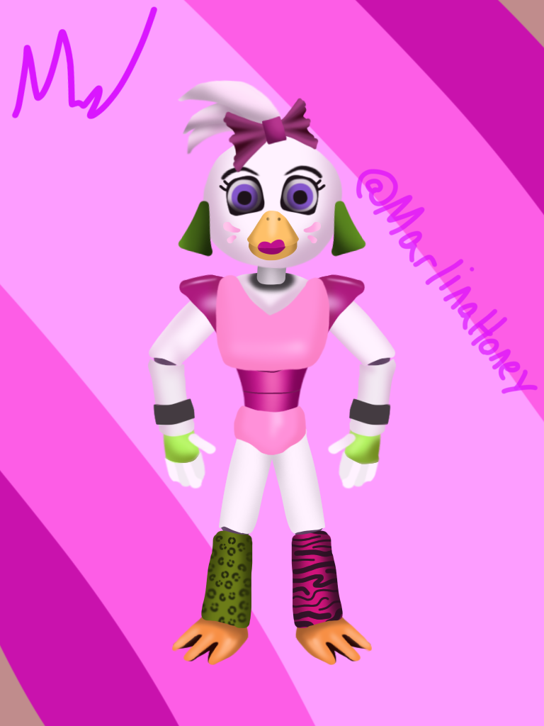Plushie Glamrock Chica - ibisPaint