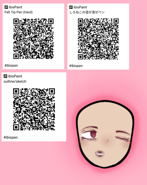 Rendering and Sketching qr codes - ibisPaint