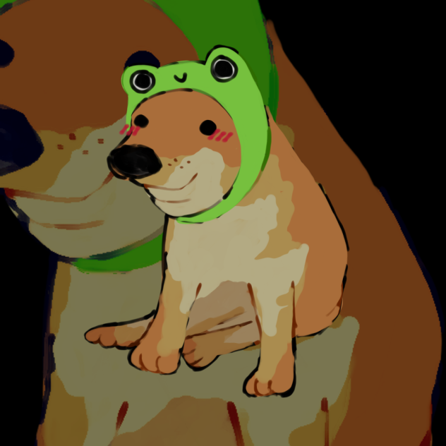 Cheems frog hat - ibisPaint