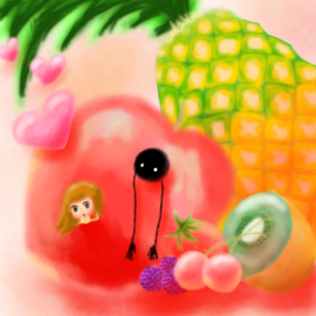 into the fruit - ibisPaint