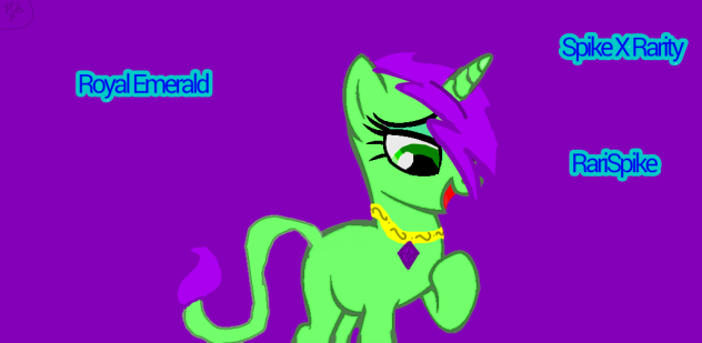 RariSpike-Spike X Rarity [Royal Emerald] - ibisPaint