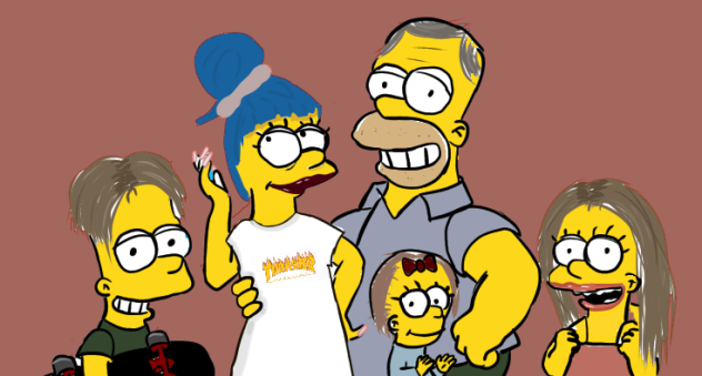 The simpsons as modern aesthetics - ibisPaint