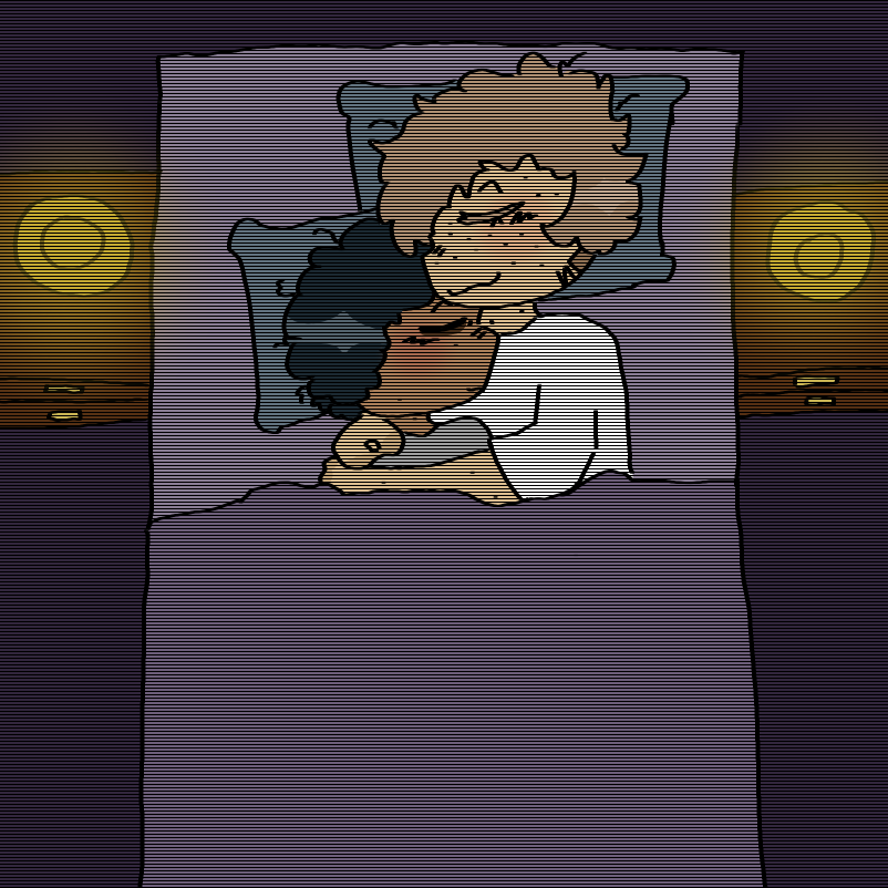 ★sleeping better with cuddles - ibisPaint