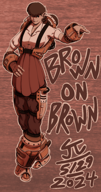 Brown on Brown - ibisPaint