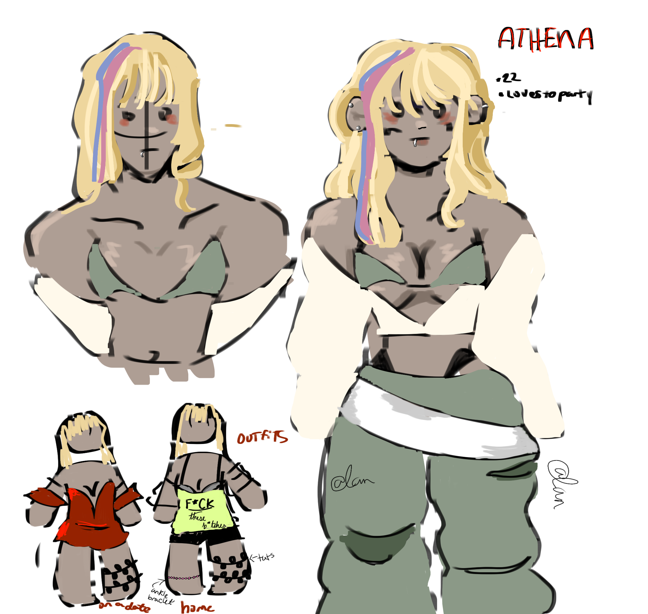 my dtiys (EXTREMELY RUSHED) - ibisPaint