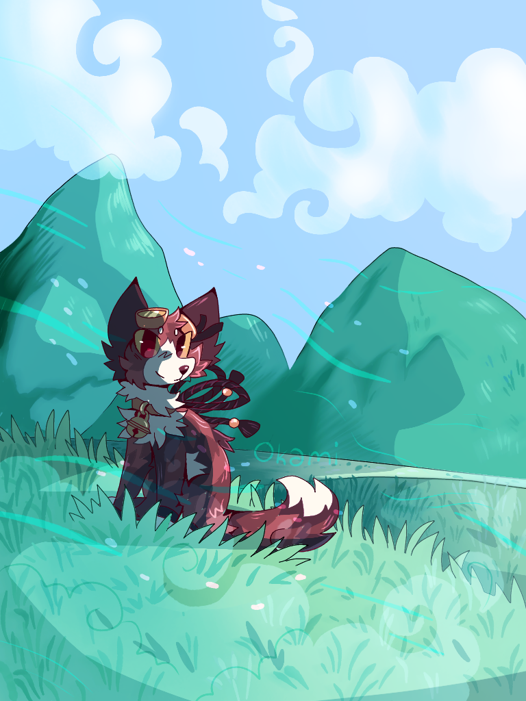 Windy day - ibisPaint