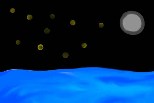 Noite Iluminada - ibisPaint