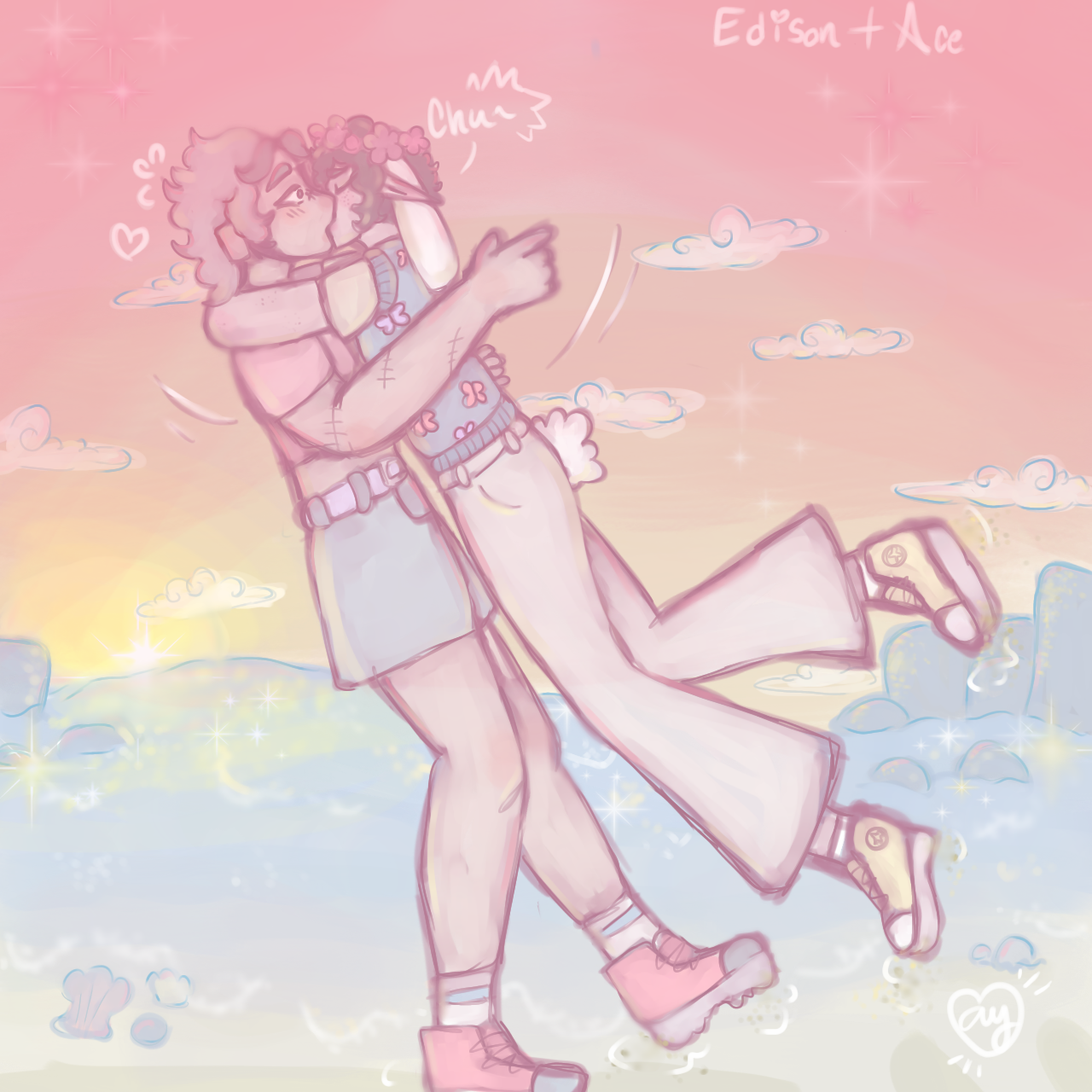 Surprise Kiss♡•.•♡+) - ibisPaint