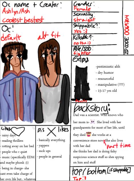 character sheeeeeeeeeet - ibisPaint