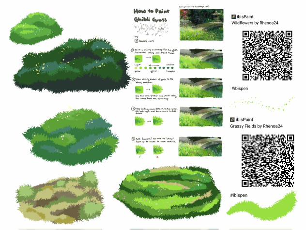 Grass brush by rhenoa24 - ibisPaint