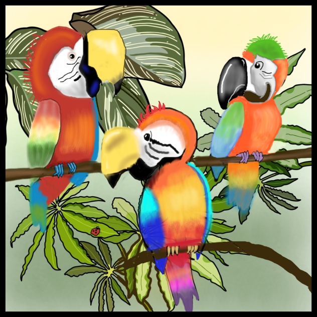 Parrots - ibisPaint