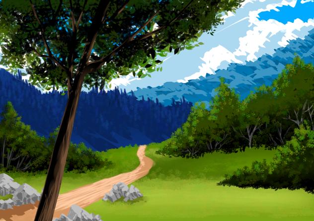 beautiful landscape - ibisPaint