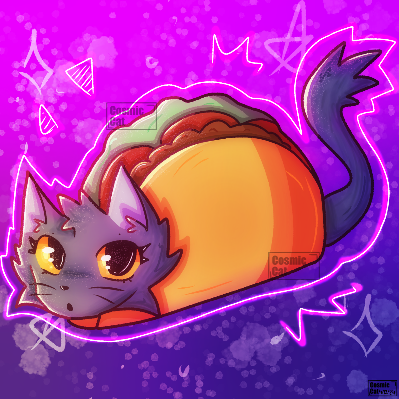 Taco cat 🌮🐱 - ibisPaint