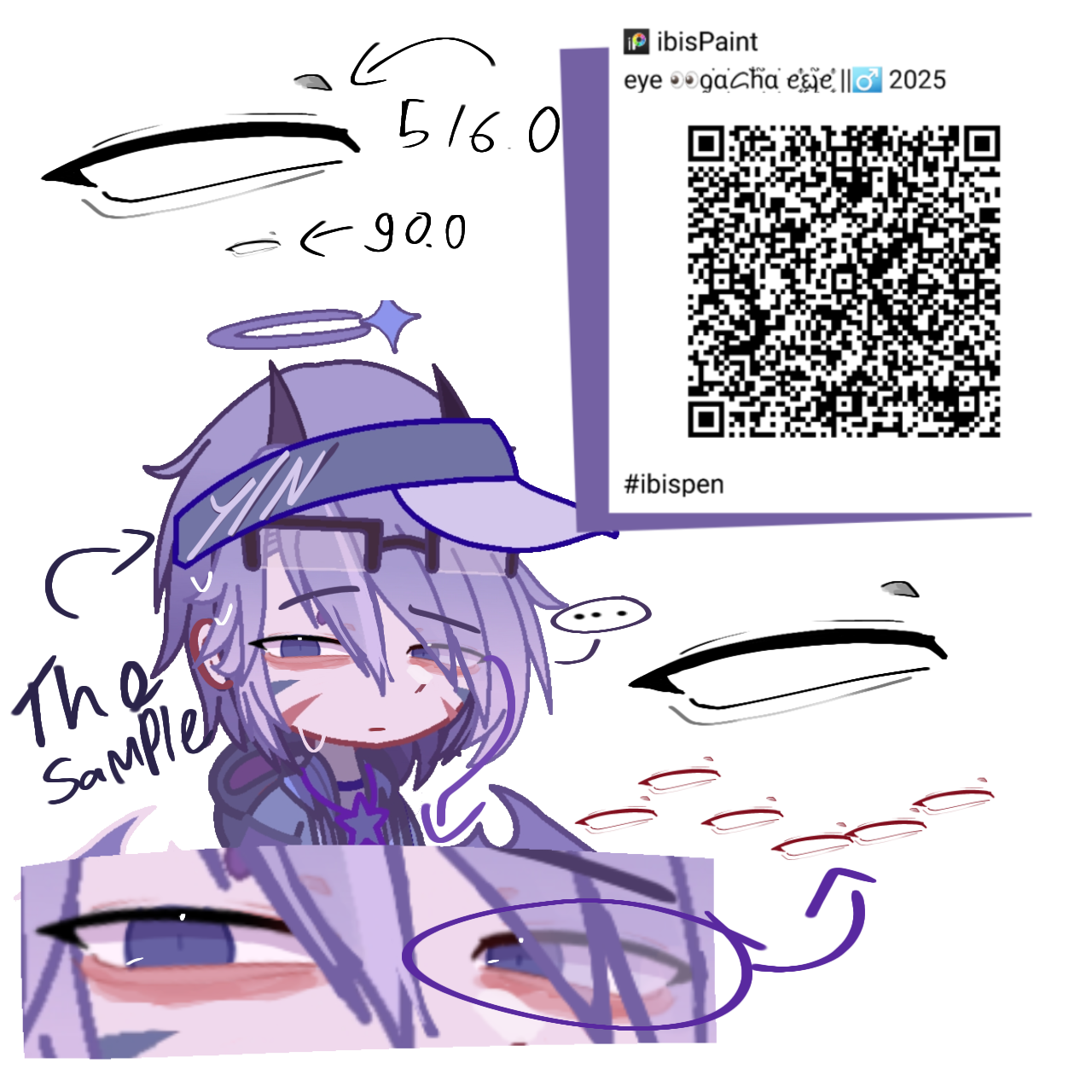 Qr Brush, 👀eye gacha for boy 2025 - ibisPaint