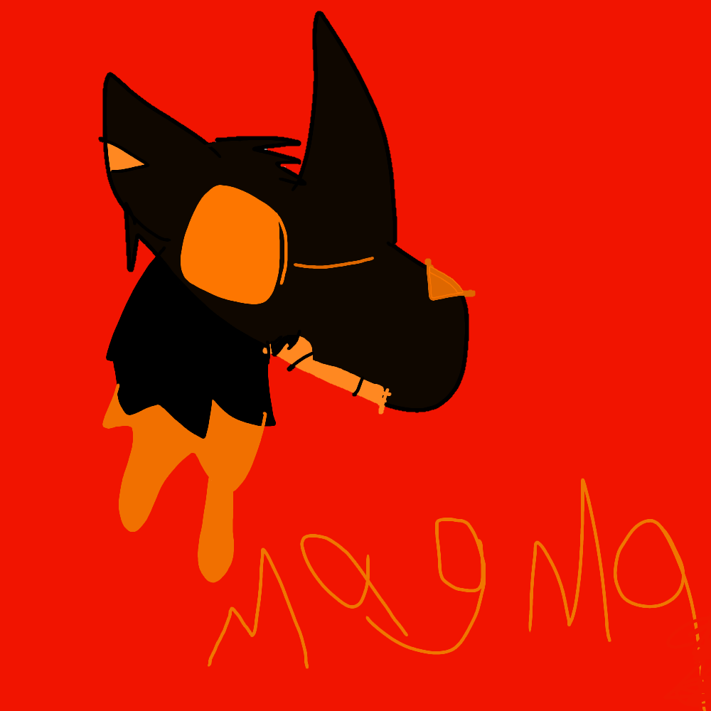 magma the lava dog - ibisPaint