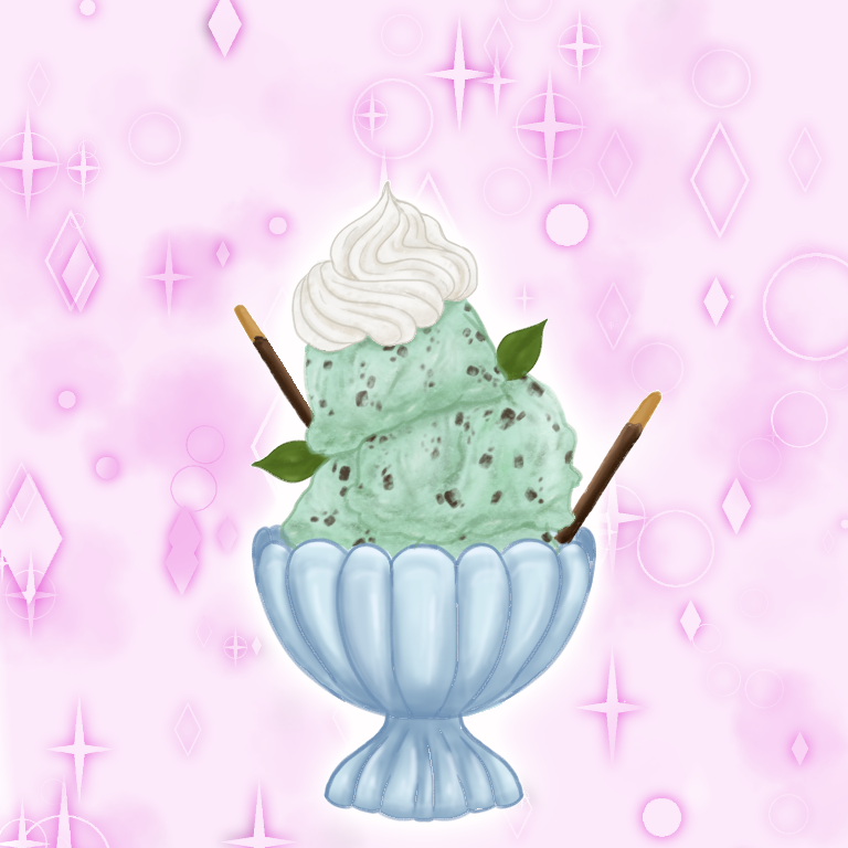 Mint Chip Icecream - ibisPaint