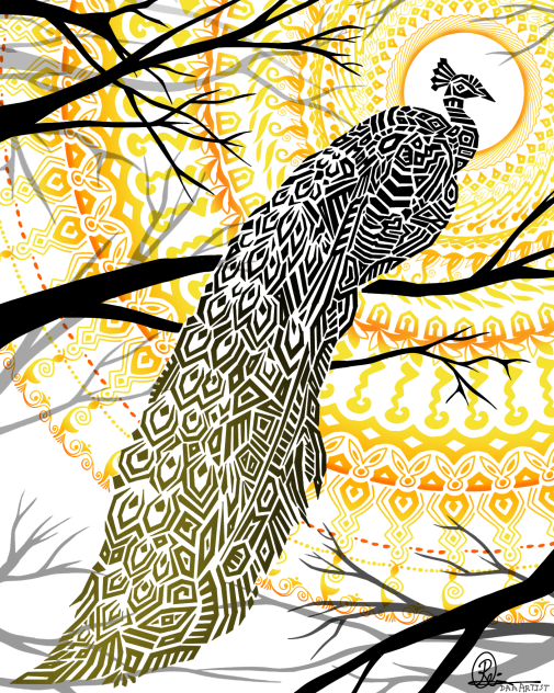 Peacock Mandala - ibisPaint
