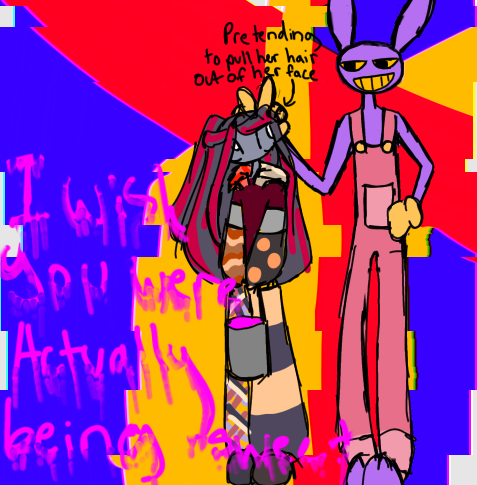 Scribble getting bunny earned by Jax - ibisPaint