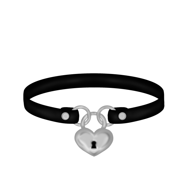 goth punk leather choker - ibisPaint