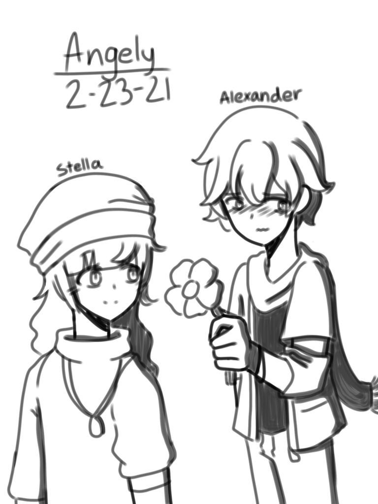 Young Stella and Alexander - ibisPaint