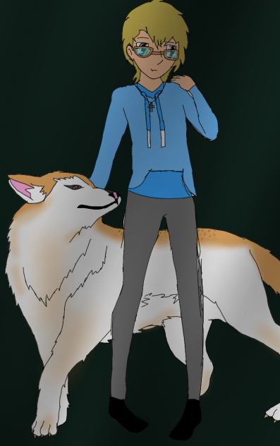 me and my dog - ibisPaint