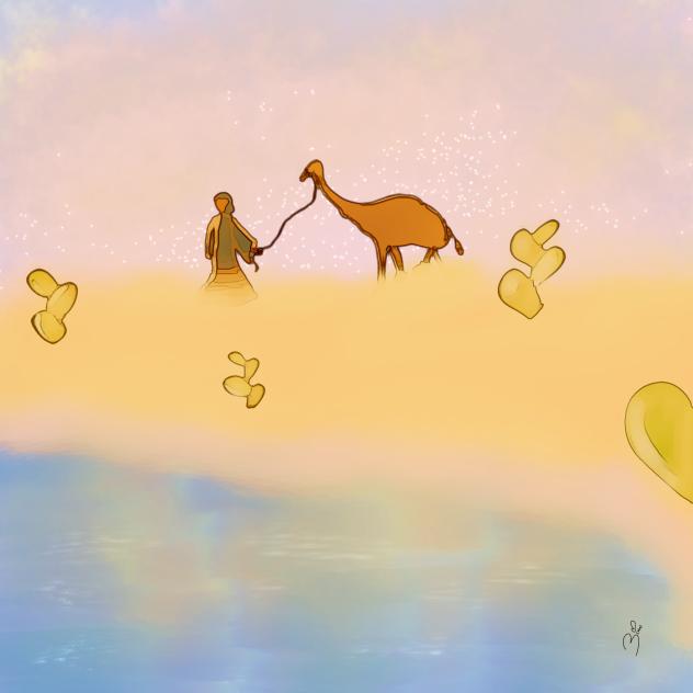 illusion at the desert 🏜️ 🙀 - ibisPaint