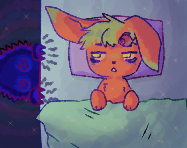 monster under the bed - ibisPaint