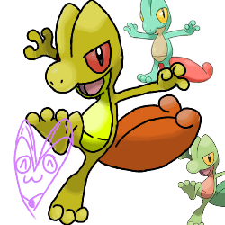 Shiny Treecko - Remake - ibisPaint