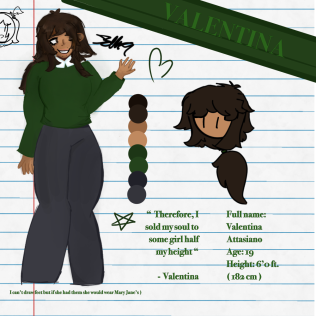 OC REF sheet - FOR VALENTINA - ibisPaint