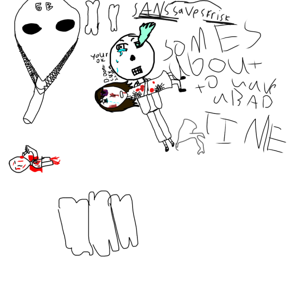 Undertail sans saves frisk - ibisPaint