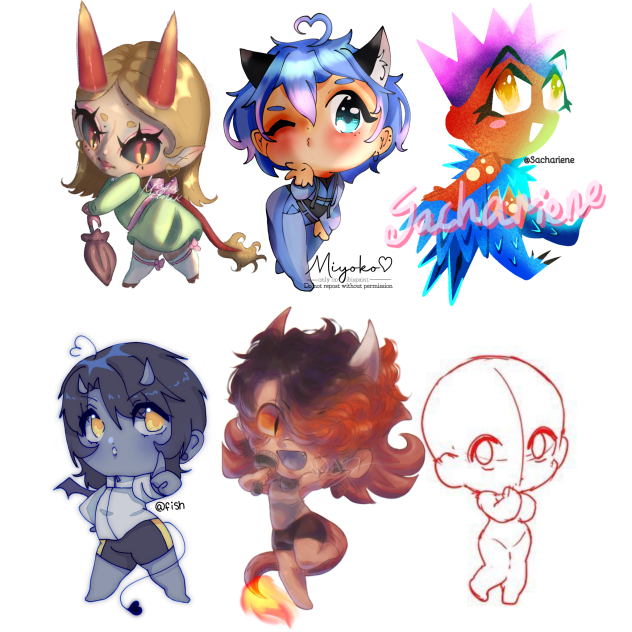 chibi collab ♡ - ibisPaint