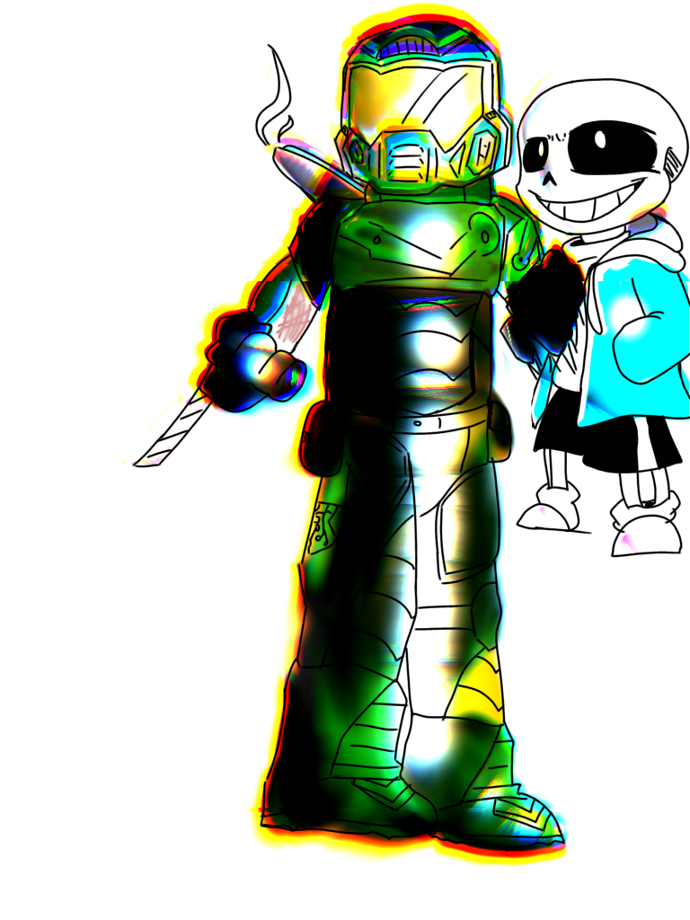 doom x undertale - ibisPaint